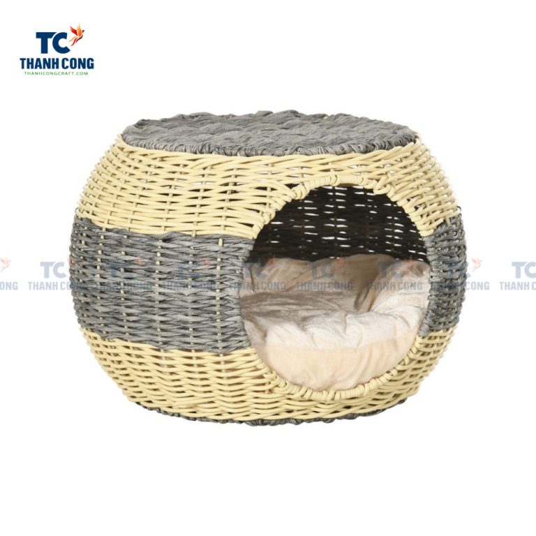 Two Tier Wicker Cat Bed Basket (TCPH-23091)