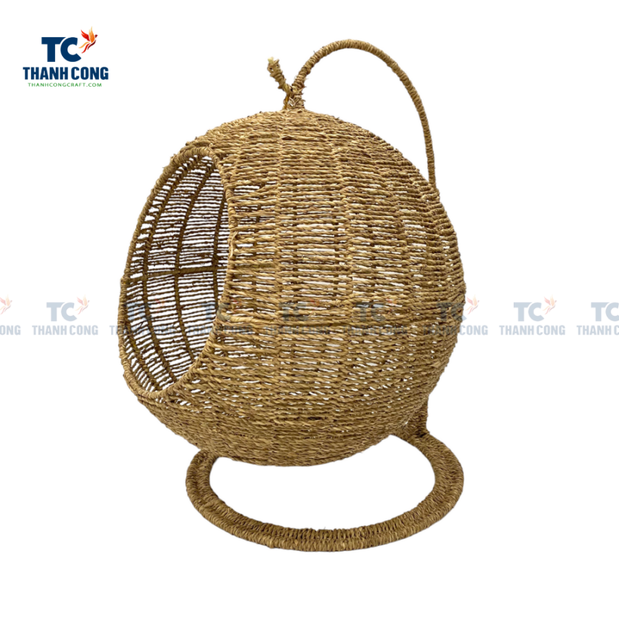 Hanging Cat Wicker Egg Chair Bed (TCPH-23073)