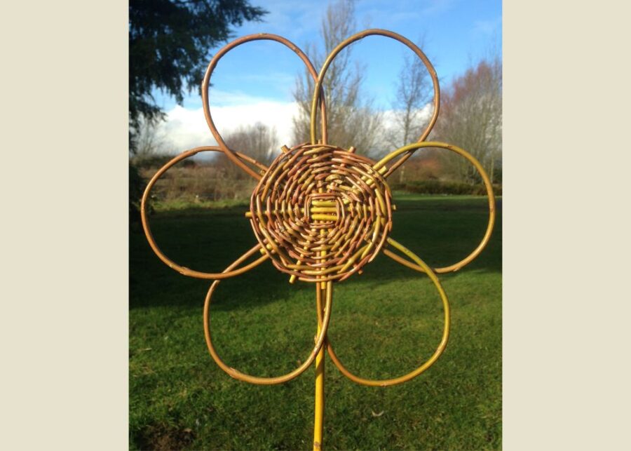 How to make a willow flower step by step?