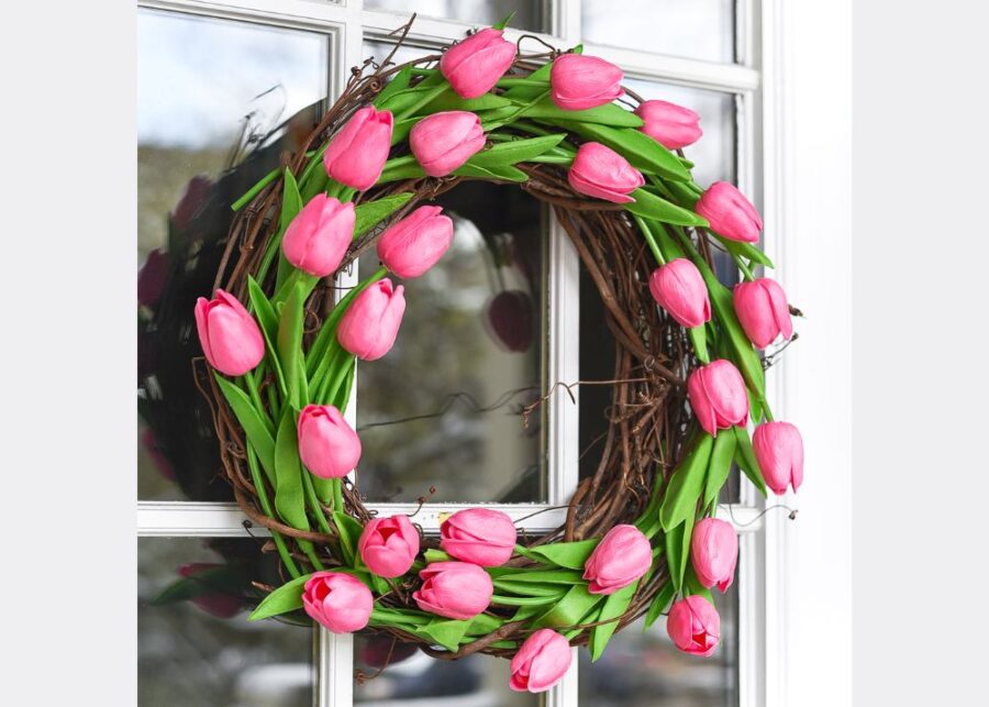 How to make a DIY spring grapevine wreath? 5 simple ideas