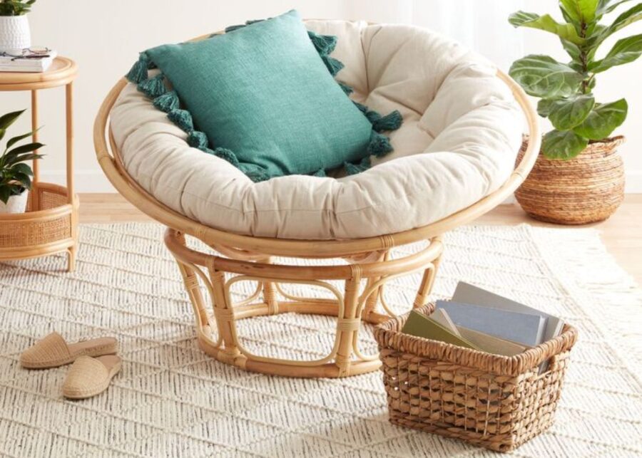 How to measure a papasan chair for a new cushion?