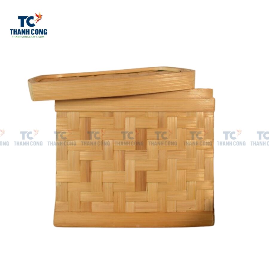Small Bamboo Box with Lid (TCHD-24345)