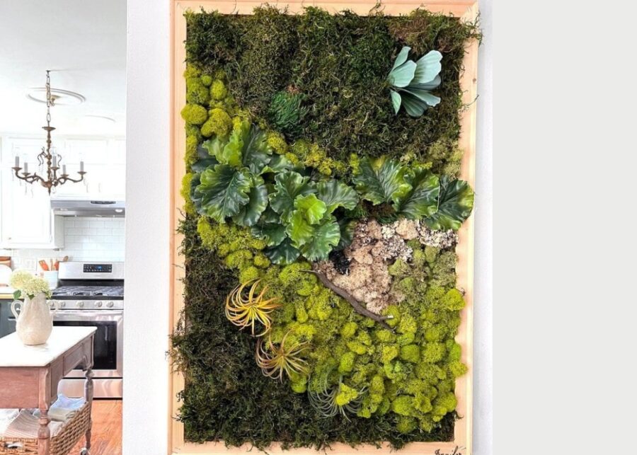 How to Make Preserved Moss Wall Art?