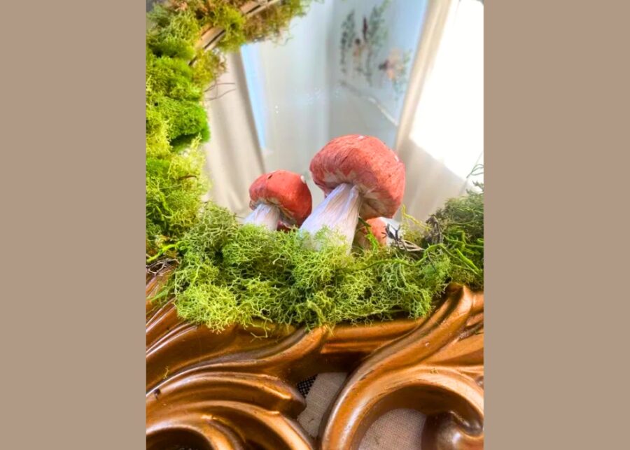 How to make a DIY fairy moss mirror?