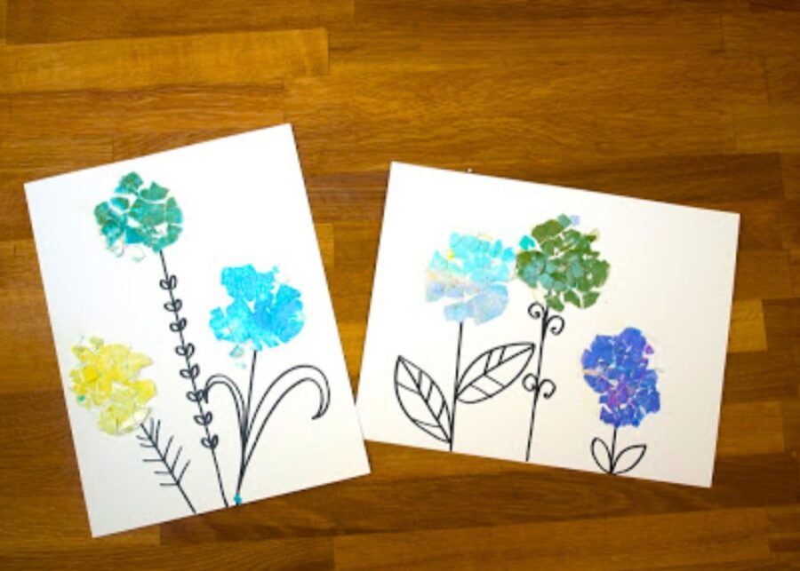 How to make eggshell mosaic art easy?