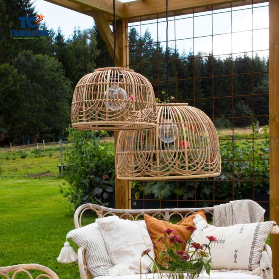 Ceiling Cane Lamp Shade (TCHD-24399)
