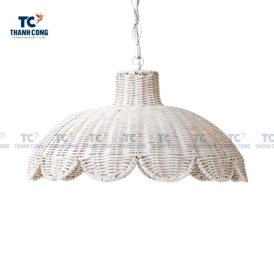 Scallop Rattan Lamp Shade (TCHD-24397)