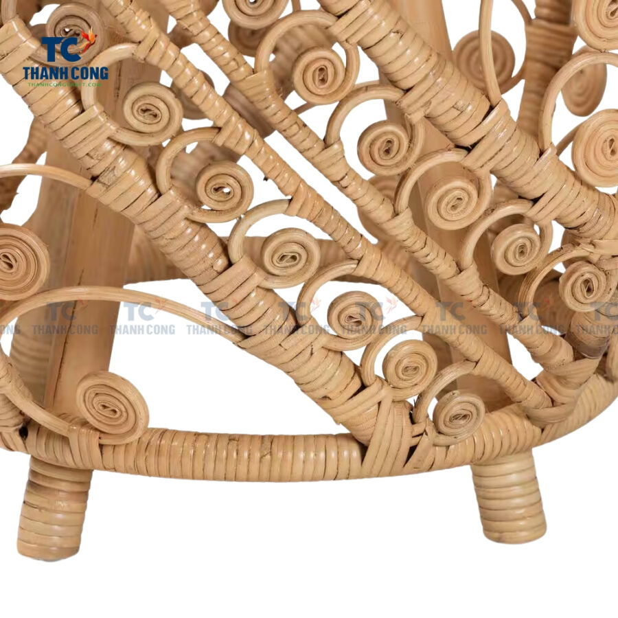 Round Wicker End Table (TCF-24175)