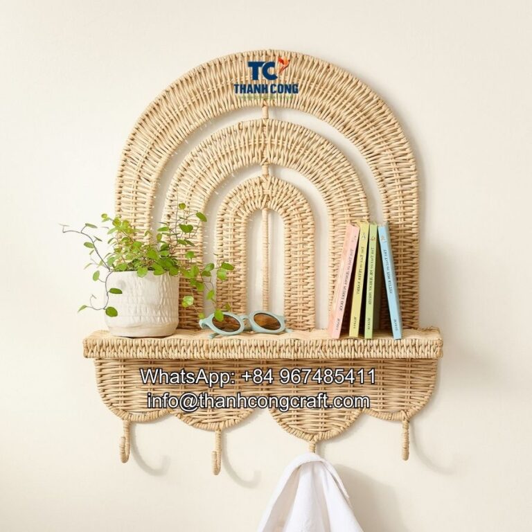 Small Rattan Wall Shelf (TCHD-24273)